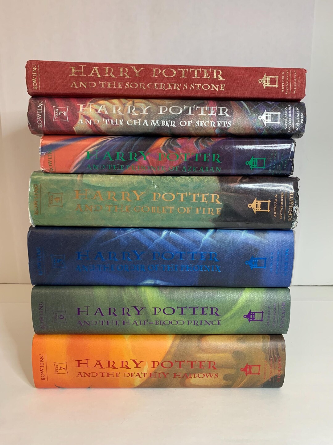 Harry Potter Complete Set of 7 Books, Hardcover Some First US Printings ...