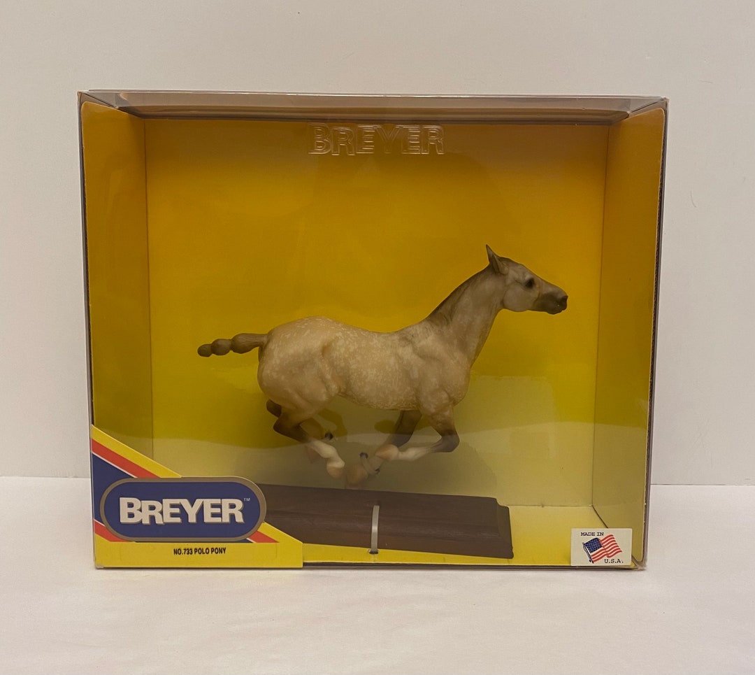 Vintage 1990 Breyer 733 Polo Pony Horse Dapple Rose Grey retired. - Etsy