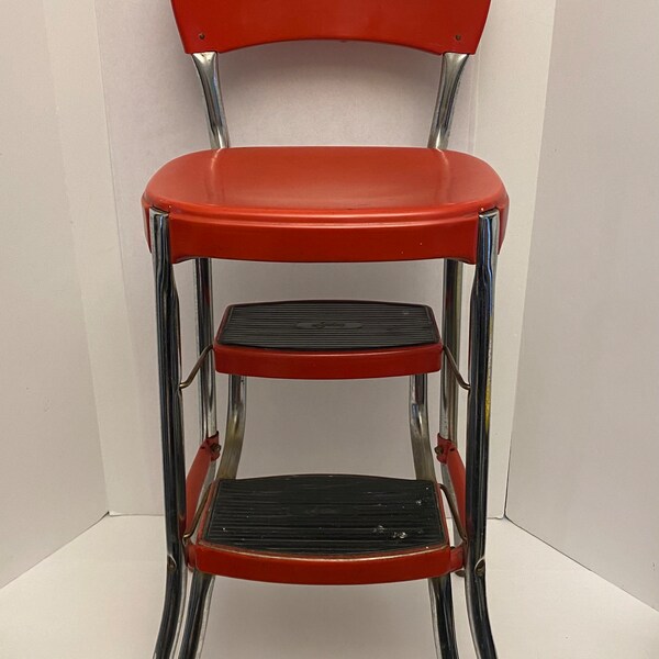 Red Stool - Etsy