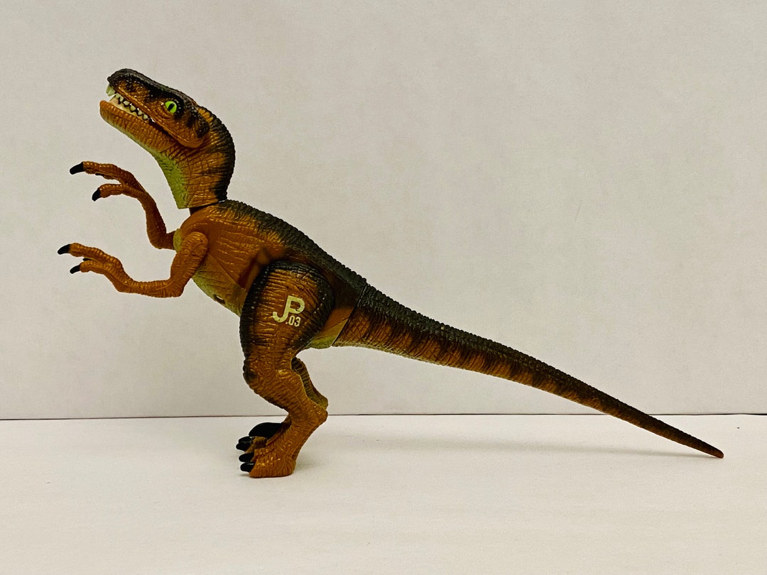 Vintage Jurassic Park 5 Tall Velociraptor JP 03 Kenner 1993 Dinosaur ...