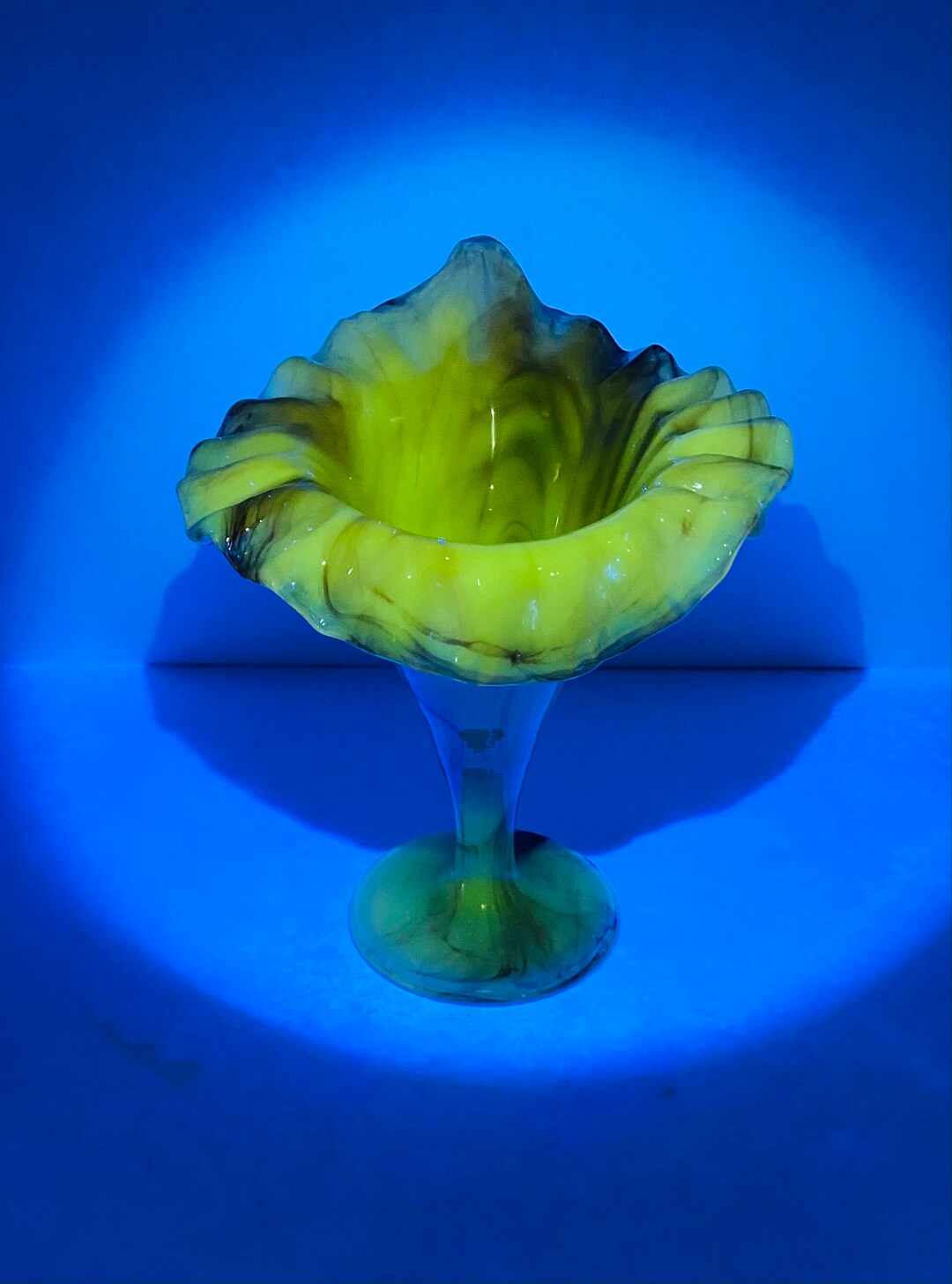 Northwood Mosaic Purple Slag Pattern Jack in the Pulpit Ruffled 6.25 ...