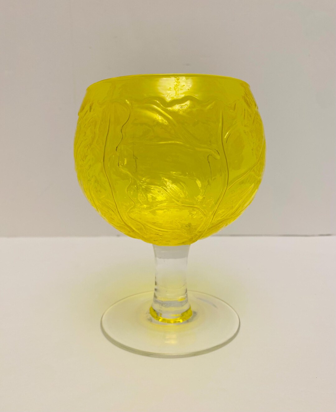 Vintage Secla Sigma Taste Setter 6 Tall Green Cabbage Leaf Glass 1 ...