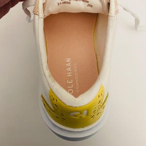 Cole Haan Women's Sneakers Grandpro Rally Sz 5.5B Pink White Canvas ...