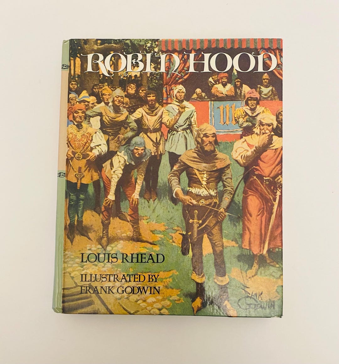 Vintage 1991 Robin Hood Hardcover Book by Louis Rhead Longmeadow Press ...