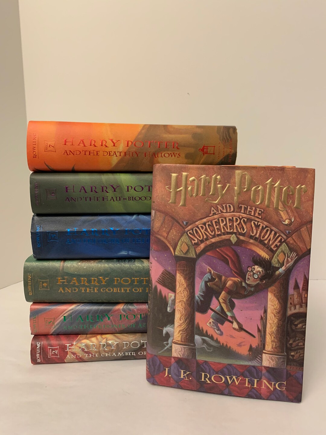 Harry Potter Complete Set of 7 Books Hardcoverfirst - Etsy
