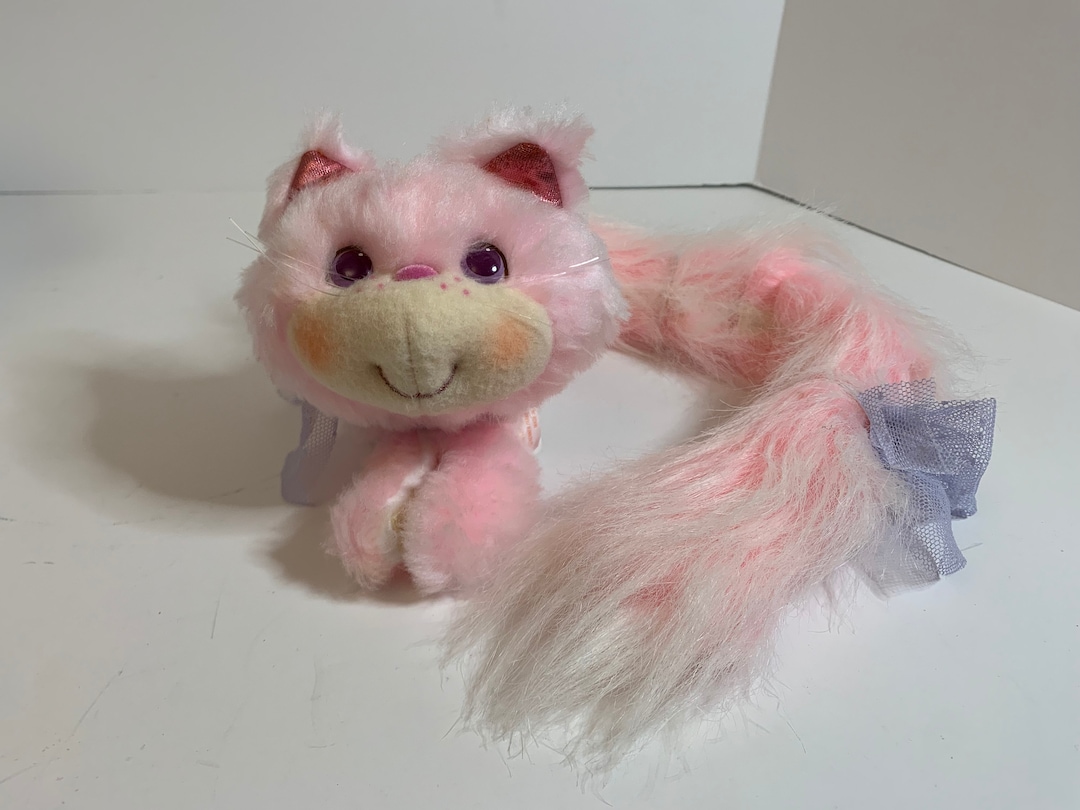 Vtg 1986 Kenner Furrever Friends Posietail Pink Kitten Kitty Cat Plush ...
