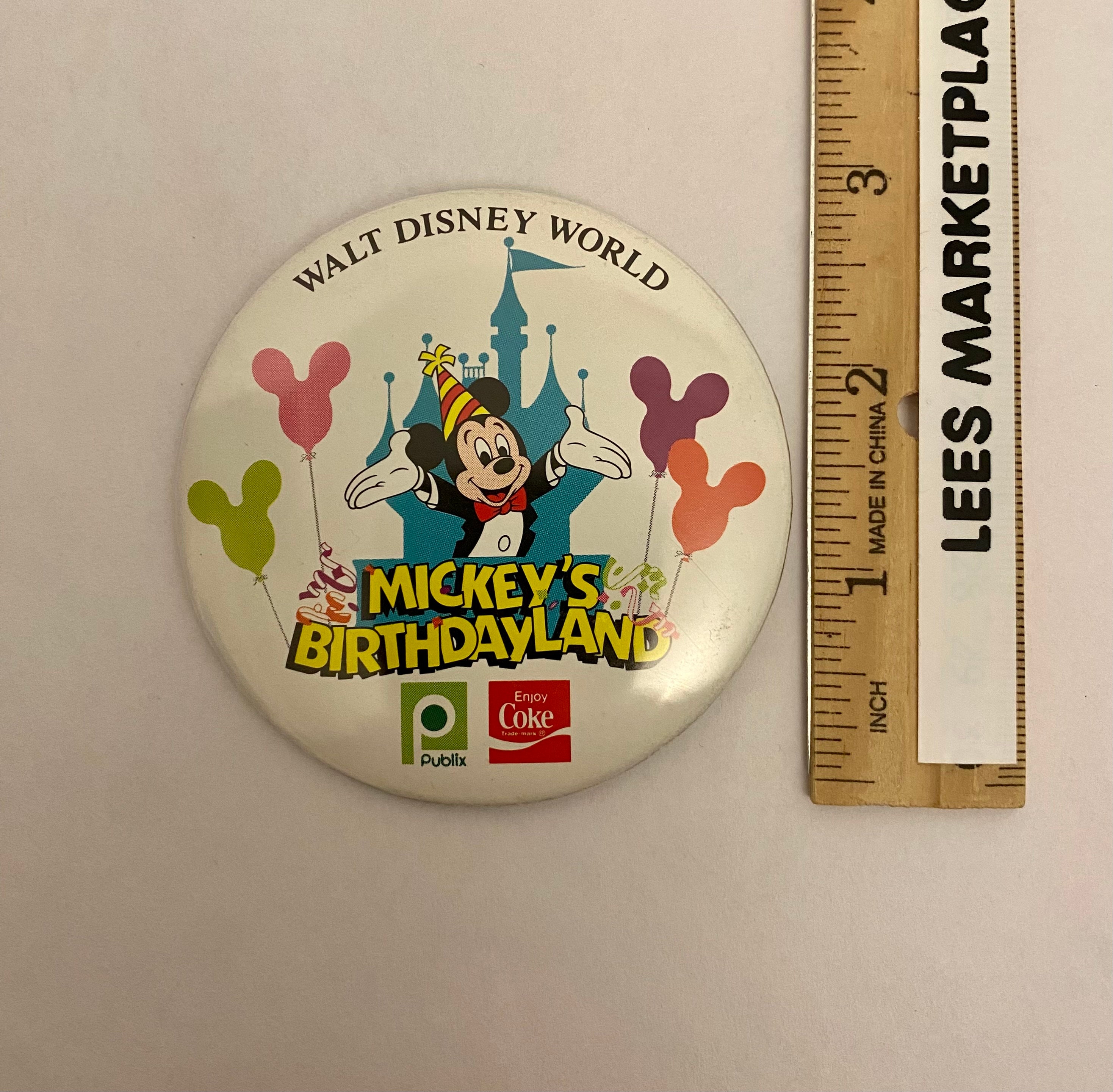 Vintage Walt Disney Mickey Mouse Pinback Button Lot of 5 - Etsy