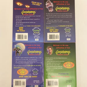 Goosebumps Series 2000 R.L. Stine Book Lot of 4 All First Print Books 1 ...