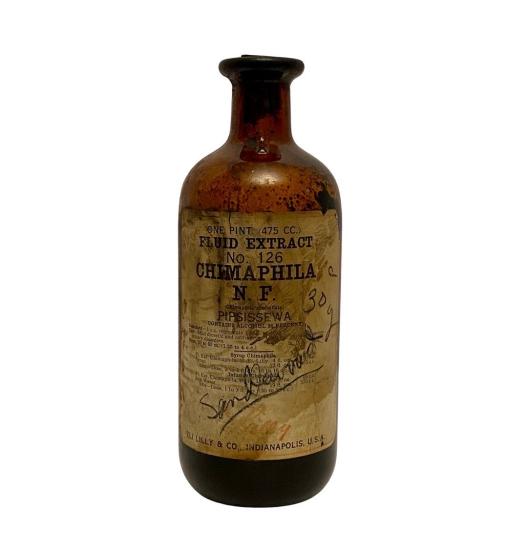 Antique Eli Lilly No 126 USA Pharmacy Apothecary Amber Brown Bottle. - Etsy
