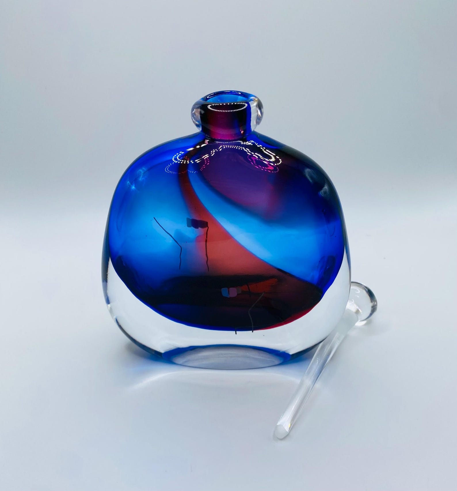 Exquisite Chris Comins Studio Art Glass Perfume Scent Bottle With ...
