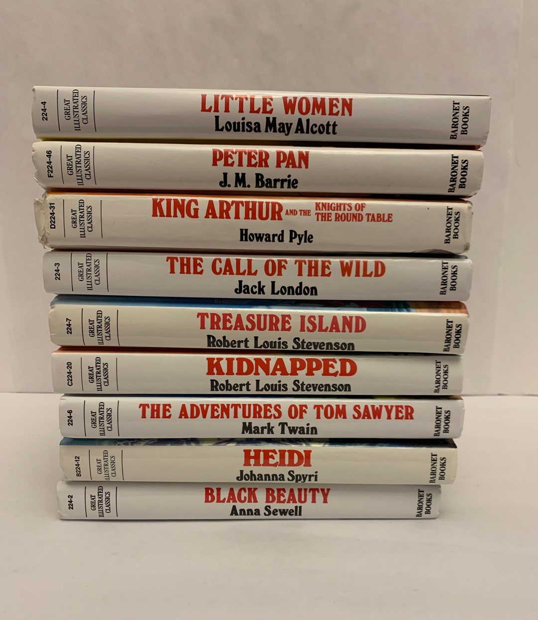 Vintage Set of Great Illustrated Classics Books-9 - Etsy