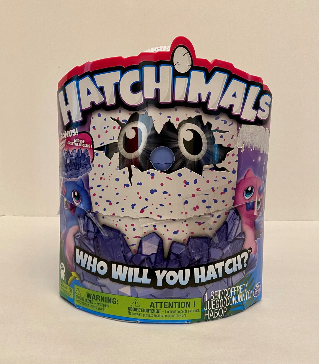 Original Hatchimals Hatching Egg Interactive Creature Owlicorn New ...