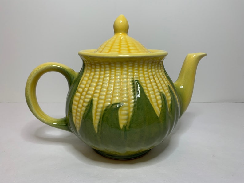 VINTAGE SHAWNEE Pottery Corn King Tea Pot & Lid 75 USA. Vtg - Etsy