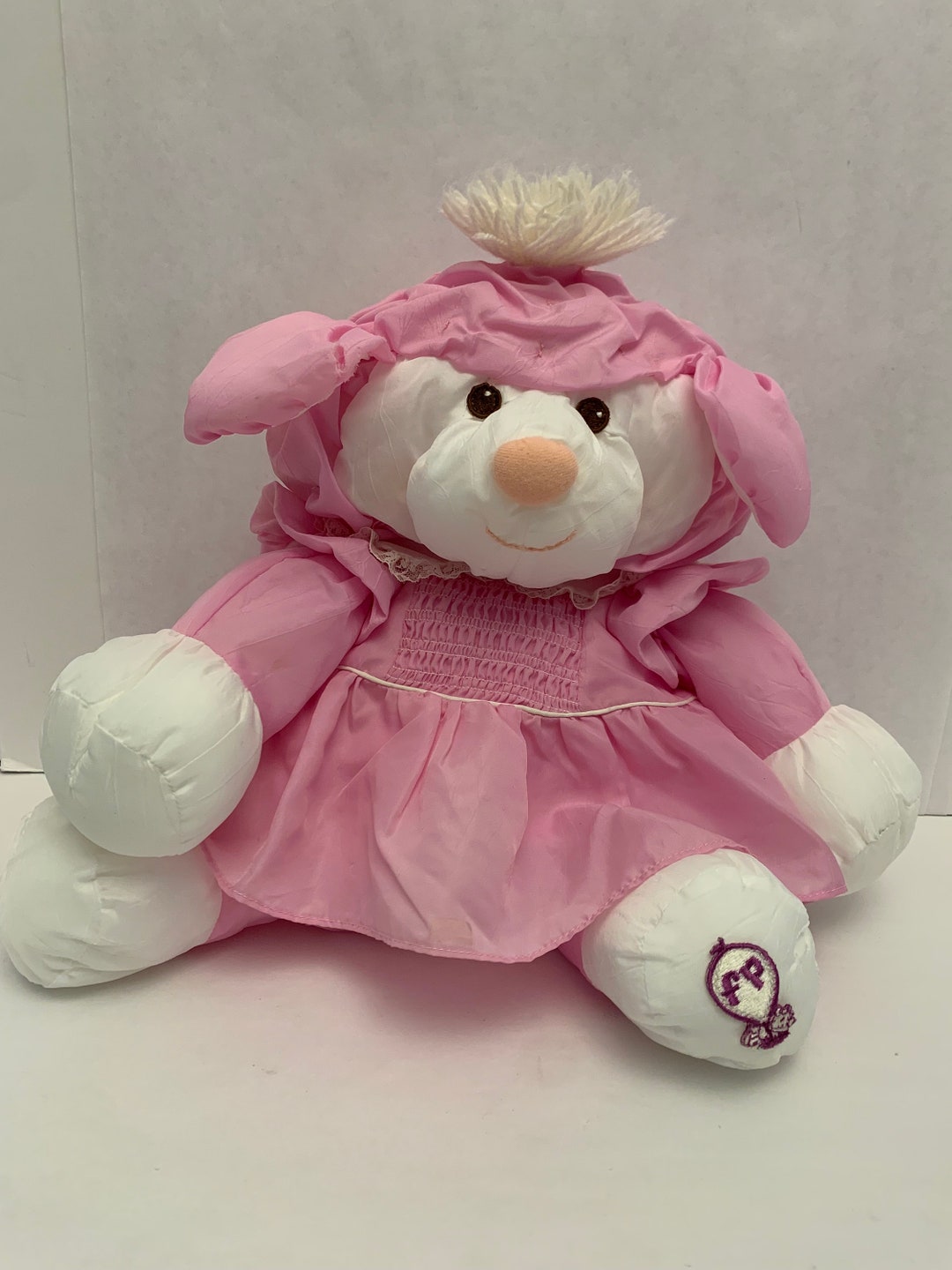 Vintage 1986 Fisher Price Puffalump Pink Lamb With Pink Dress 8005 ...