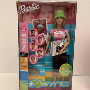 BARBIE Dolls Nsync 1 Fan Collector Cards 2000 Mattel New Opened Box ...