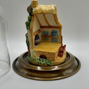 Olszewski Goebel three Little Pigs Series 956-D House W/ Glass Dome ...