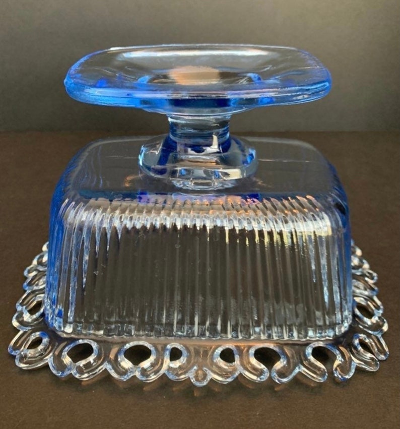 Vintage Oblong Candy Box and Cover by Indiana Glass Co. - Etsy