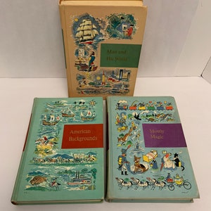 Vintage 1958 Through Golden Windows Hardcover Children's Story Books ...