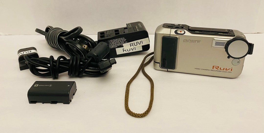 Sony RUVI CCD-CR1 Handheld Display Video Camera Recorder Silver Tested ...