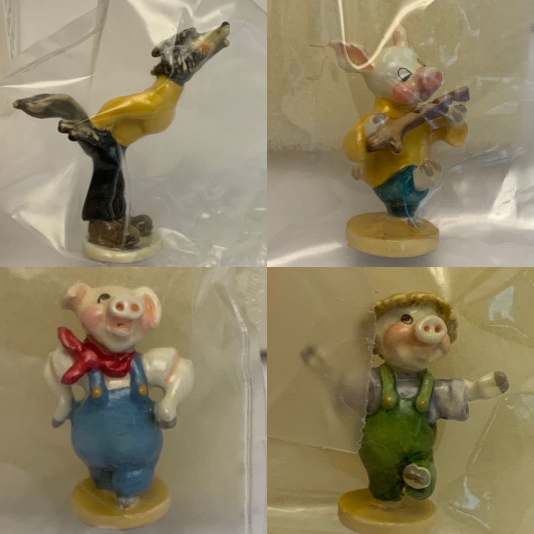 Disney-olszewski Collection-goebel Miniatures-the Hungry Wolf-three ...