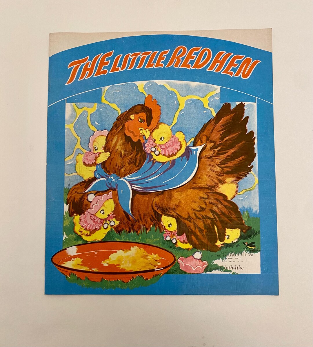 The Little Red Hen A Cloth Like Book 1942 Saafield Publishing Company ...
