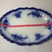 FLOW BLUE TOURAINE 15 Oval Serving Platter, C. 1880s Henry Alcock - Etsy