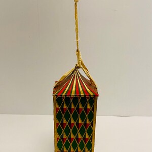 Vintage Handmade Jester Playing the Violin Christmas Diorama Stage ...