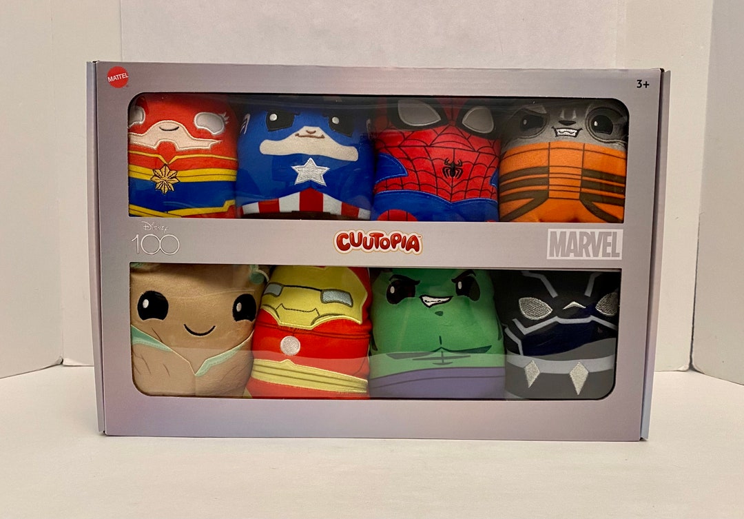 Mattel Cutopia Disney 100 Marvel 5 Squishy Plush Dolls Set of 8 NWT. - Etsy