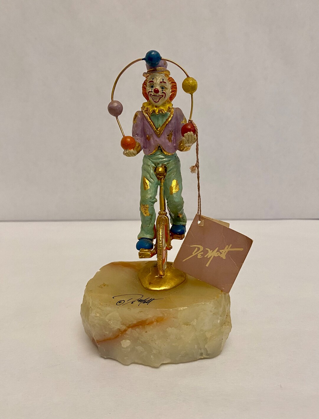 Vintage 1985 De Mott 6.25 Tall Clown Carousel Magic Clown - Etsy