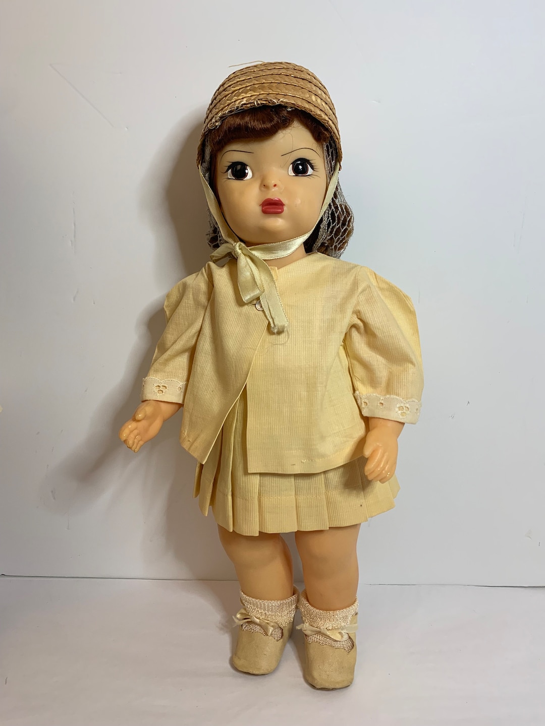 Vintage Terri Lee Doll 16 Brown Hair Original Outfit and Shoes 1954 ...