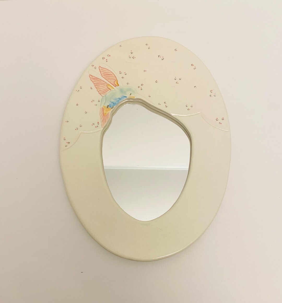 Vintage Ray & Tami Bier Studio Art Pottery 10 Tall Hummingbird Mirror ...