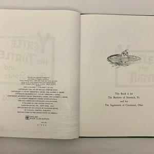Yertle the Turtle and Other Stories by Dr. Seuss 1958. - Etsy