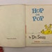 Hop on Pop 1963 by Dr. Seuss HC Book Club Edition Random House. - Etsy
