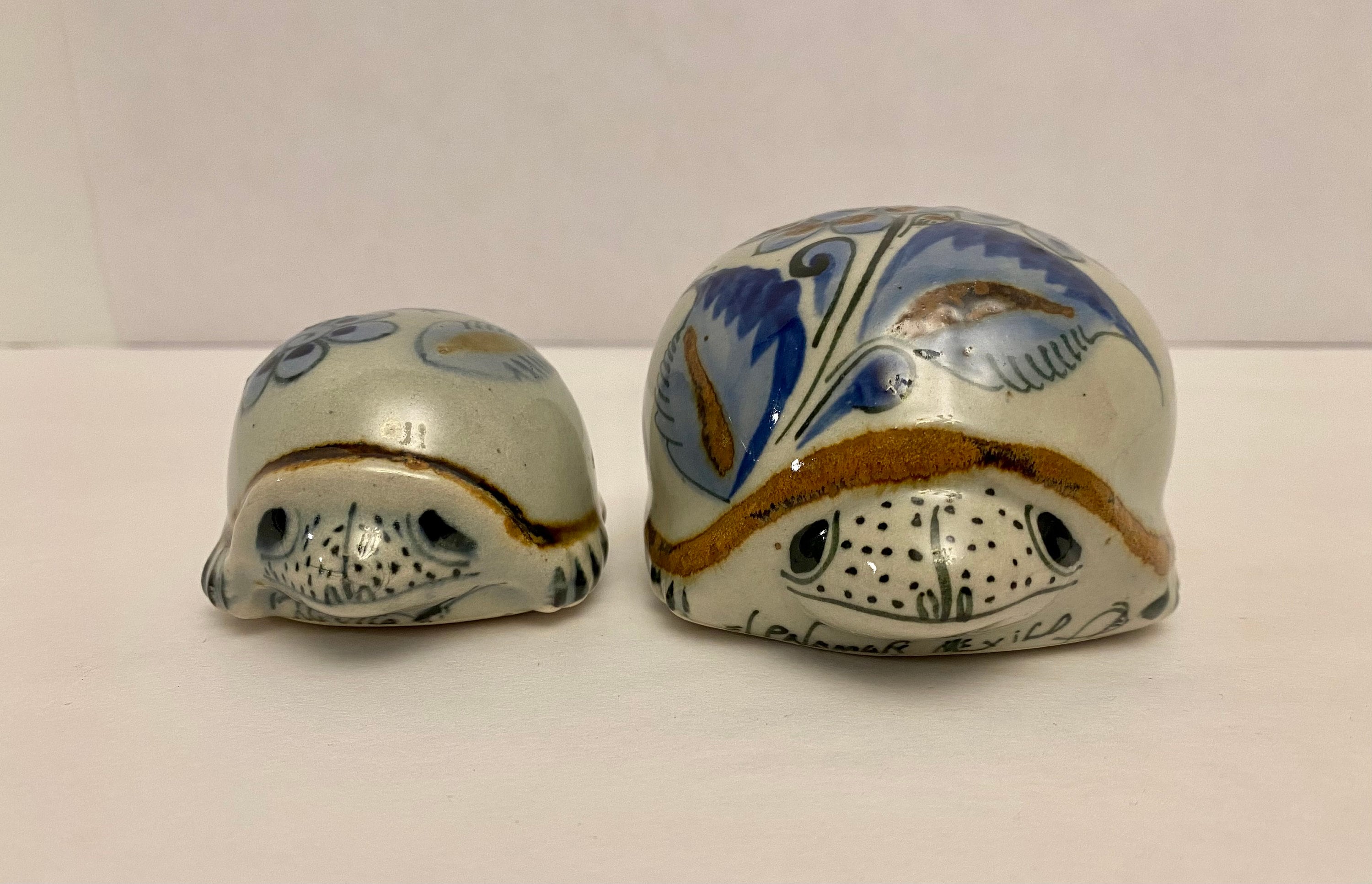 Vintage Palomar Mexico Art Pottery Turtles Tortoise Pair 2 - Etsy