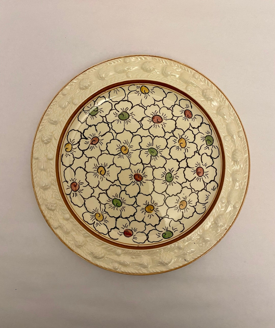 Vintage Adams Royal Ivory Titian Ware Hand Painted Plate 1 Floral ...