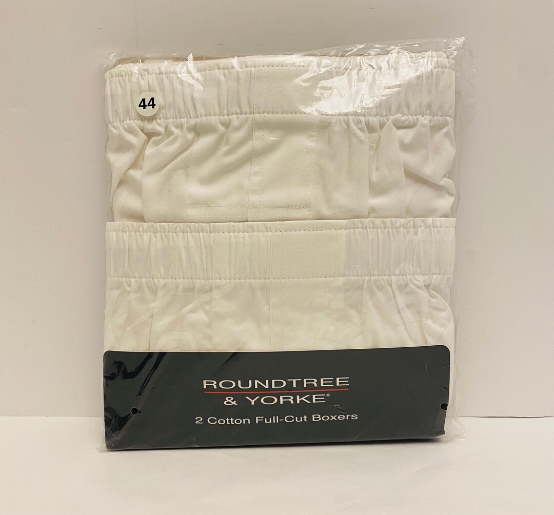 Roundtree & Yorke pack of 2 Full Cut Boxers Size 44 Waist New With Tags ...
