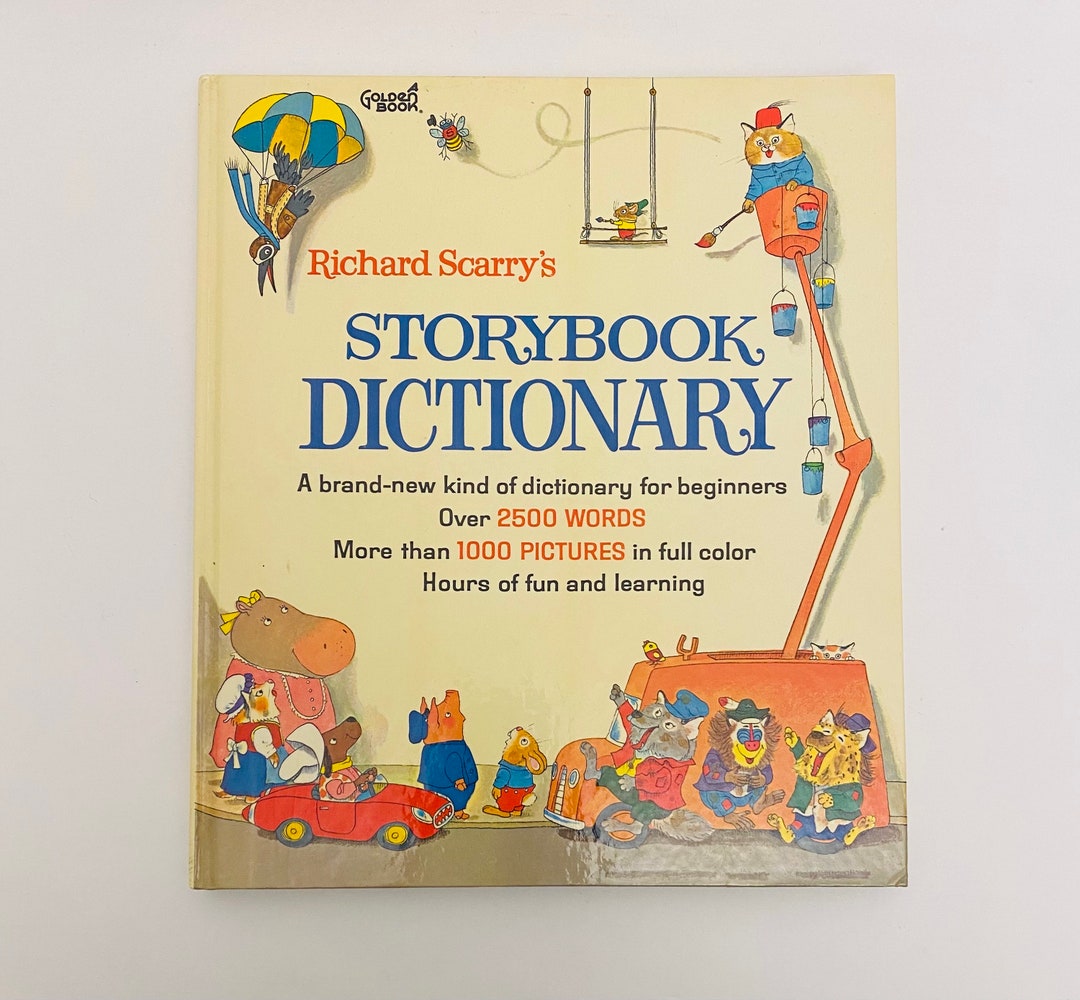 Richard Scarrys Storybook Dictionary HC 1966 Golden Press Golden Book ...