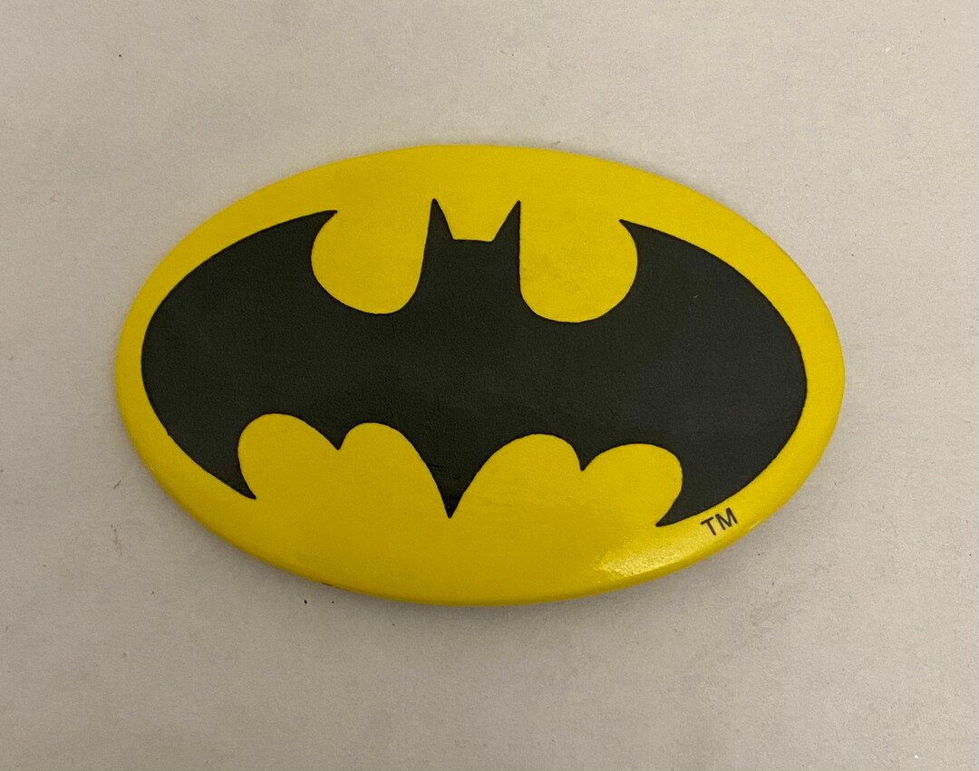 Vintage 1964 DC Comics Oval Batman Logo Pinback Button Button Pin. - Etsy