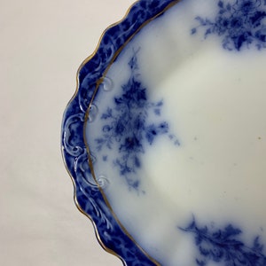 FLOW BLUE TOURAINE 15 Oval Serving Platter, C. 1880s Henry Alcock - Etsy