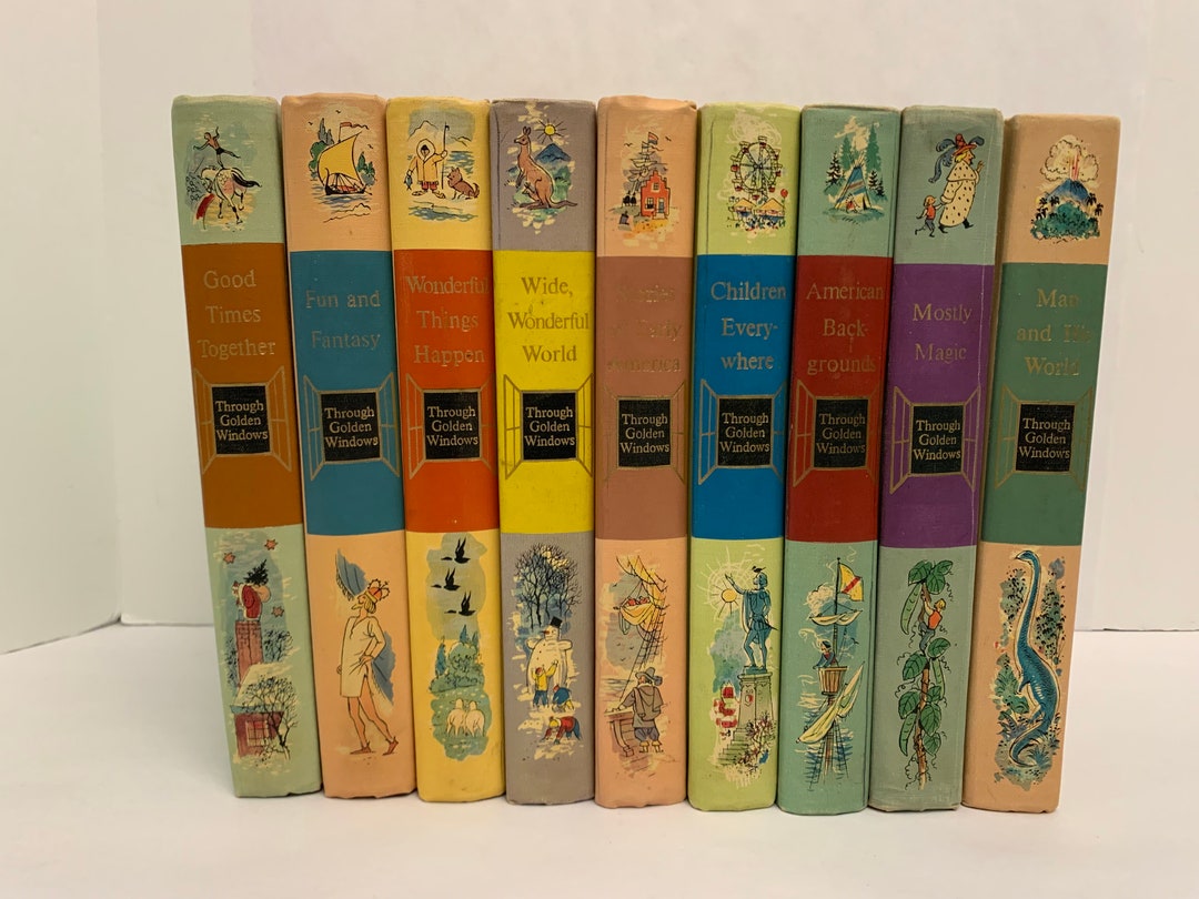 Vintage 1958 Through Golden Windows Hardcover Children's Story Books ...