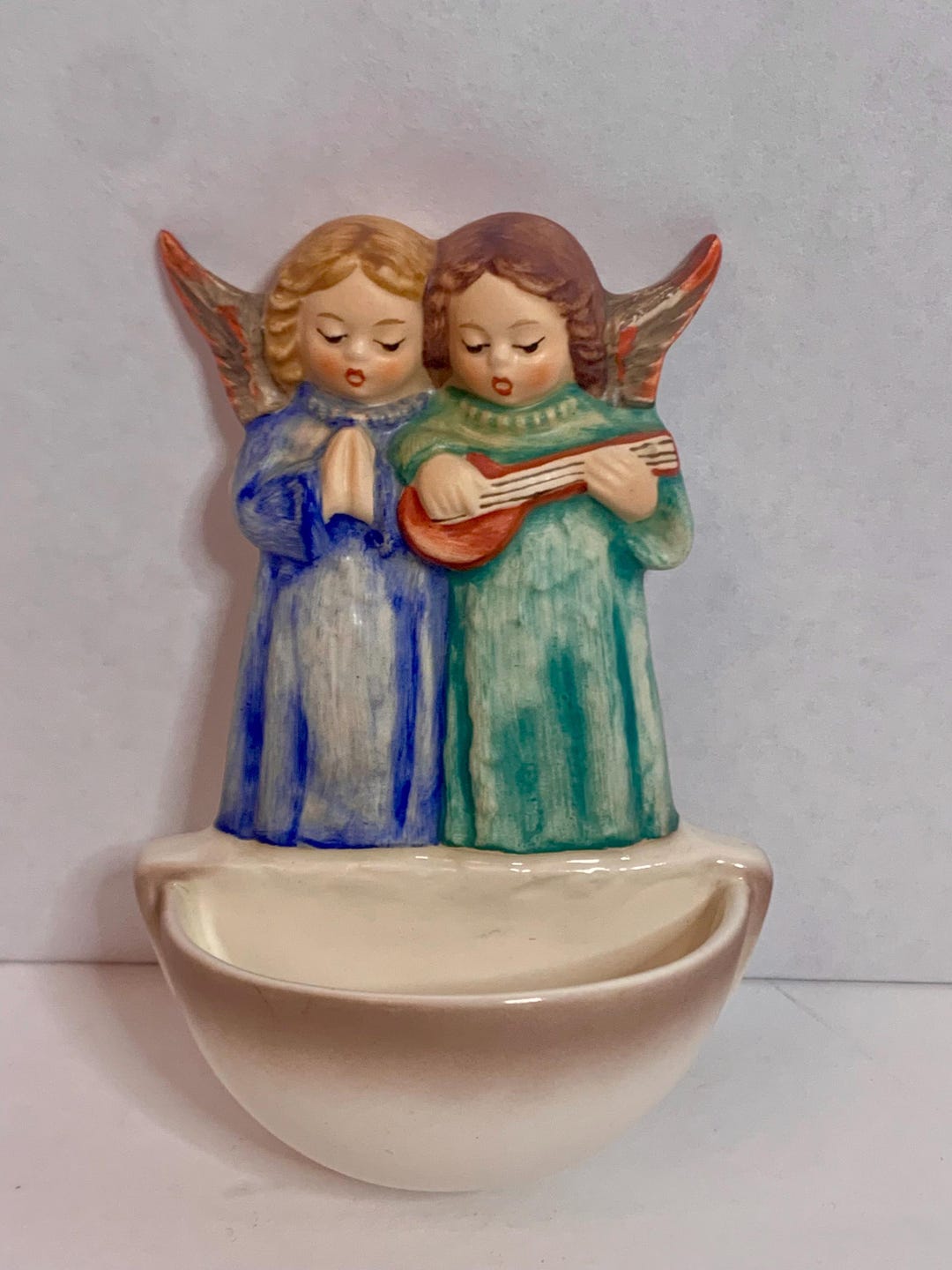 Vintage Goebel Hummel 1970's angel Duet Holy Water Font 146 TMK 5 - Etsy