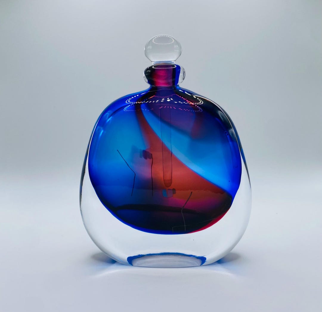 Exquisite Chris Comins Studio Art Glass Perfume Scent Bottle With ...