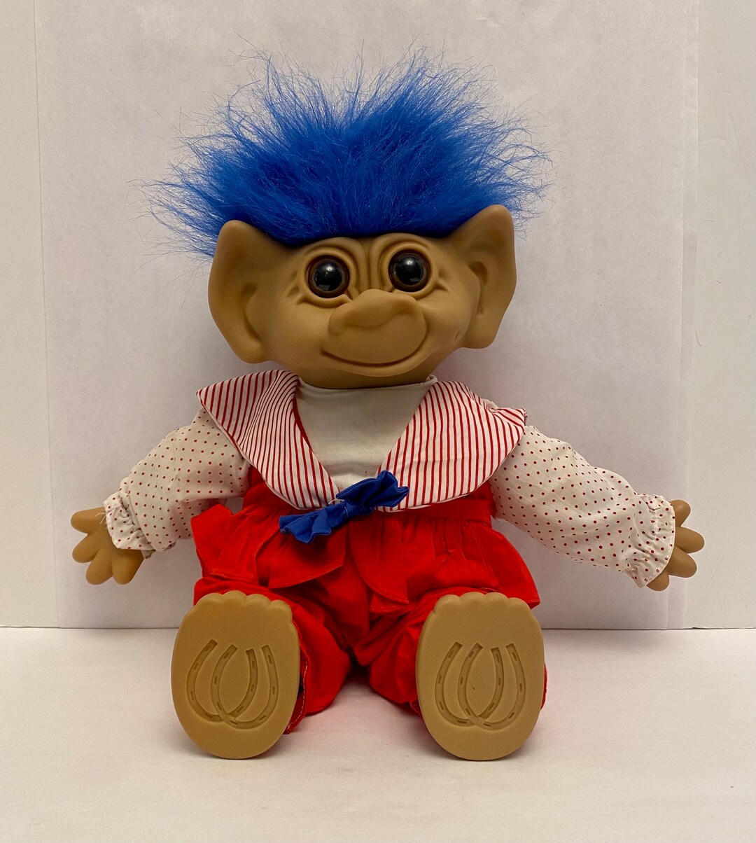 Vintage 1987 Uneeda Wishnik 18 Troll Soft Plush Body Blue Hair Cap. - Etsy