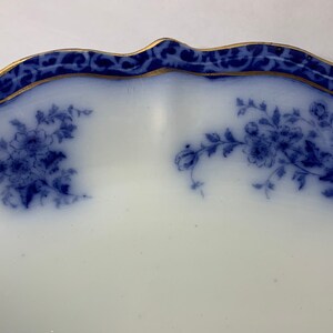 FLOW BLUE TOURAINE 15 Oval Serving Platter, C. 1880s Henry Alcock - Etsy