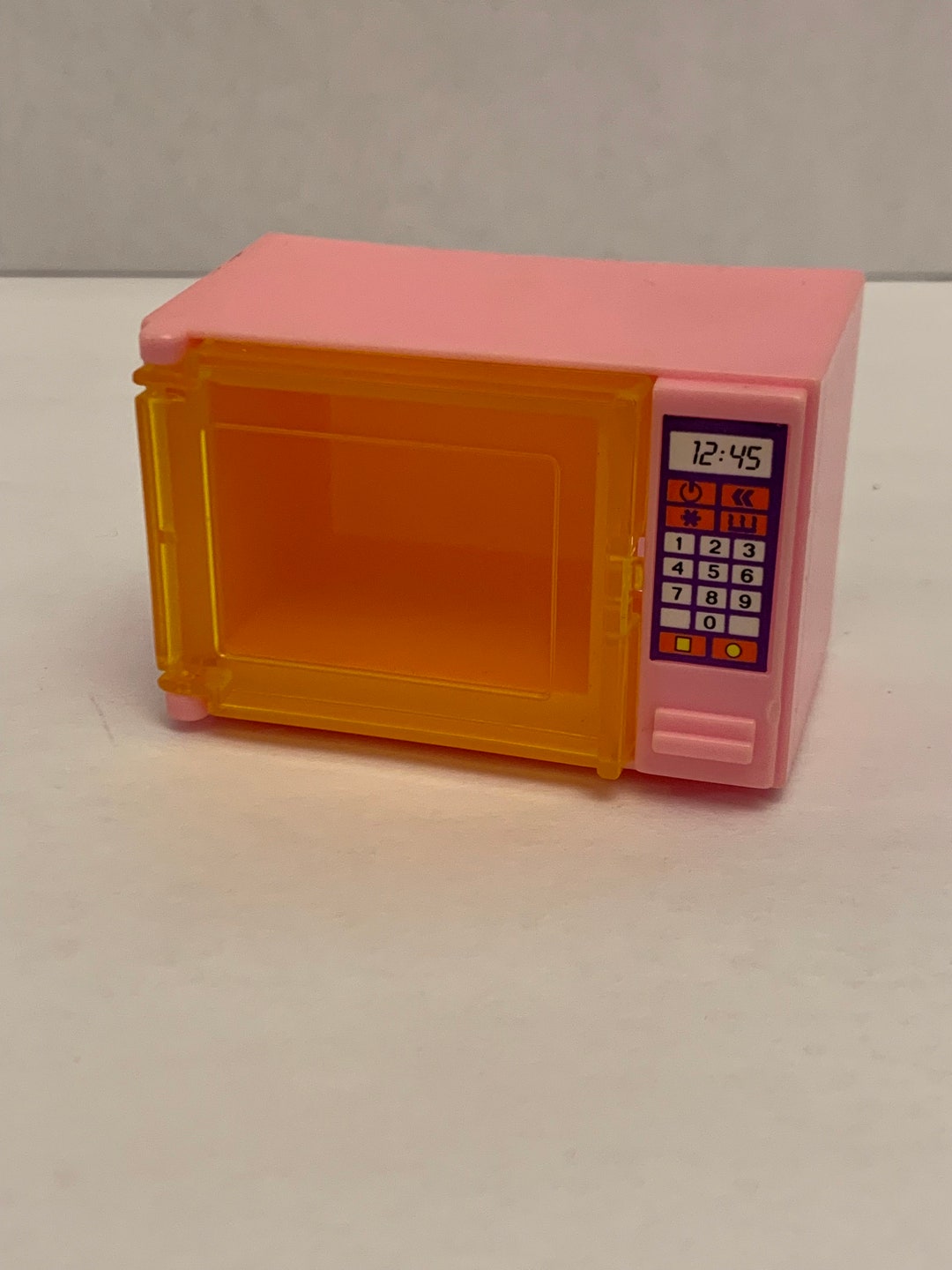 1988 Barbie Doll House Kitchen Microwave Replacement Piece Vintage Pink ...