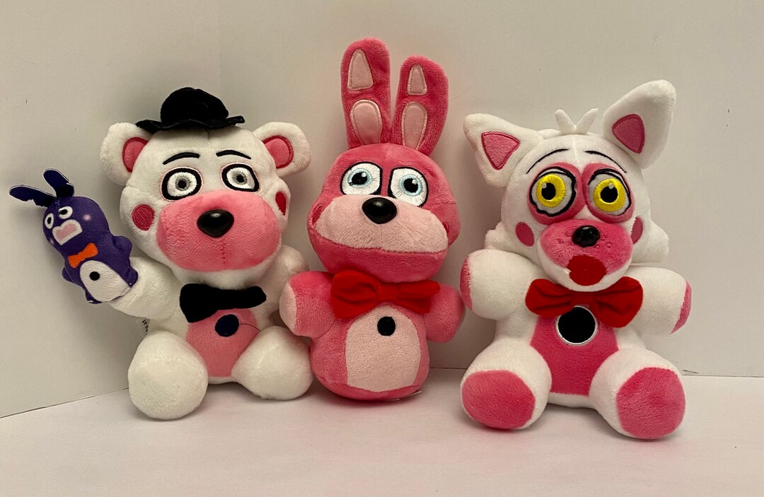 FNAF Five Nights at Freddys Lot of 3 Plush Funtime Freddy Bonnet ...