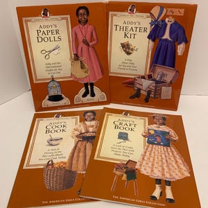 AMERICAN GIRL 1994 Addy's Pastimes: Craft Book, Cook Book, Paper Dolls ...