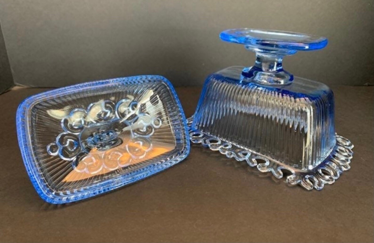 Vintage Oblong Candy Box and Cover by Indiana Glass Co. - Etsy