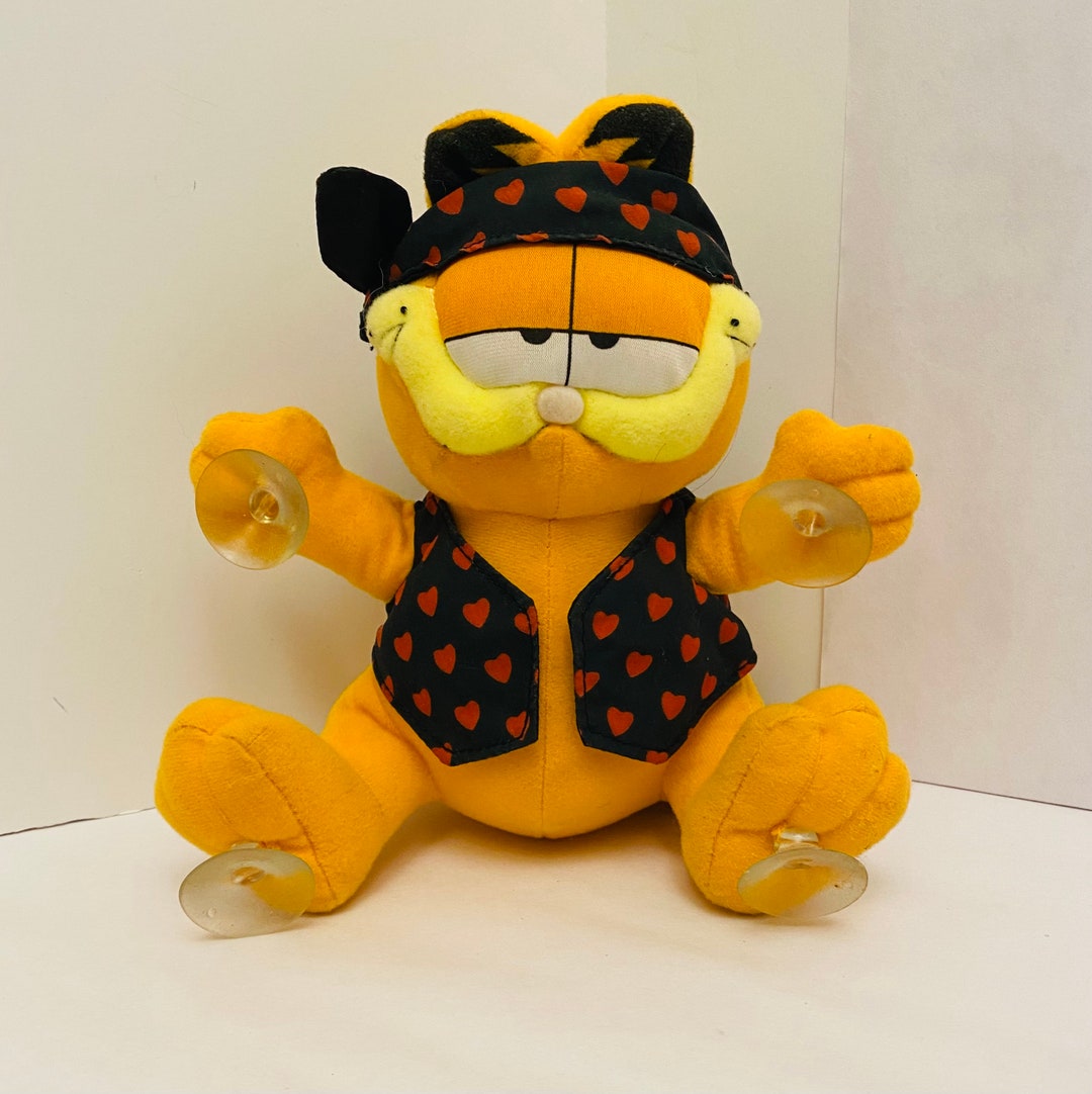 Vintage 8 Paws Garfield Plush Toy Window Hugger. - Etsy