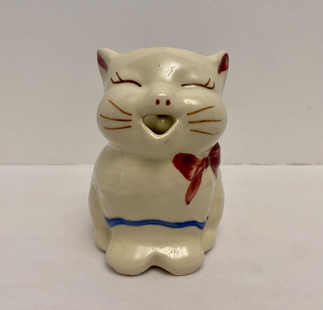 Shawnee Pottery Puss N Boots 5 Ceramic Cat Pitcher USA Mid Century ...